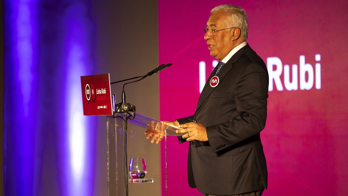 Costa reforça que Linha Rubi tem de estar concluída "até às 24 horas de ...